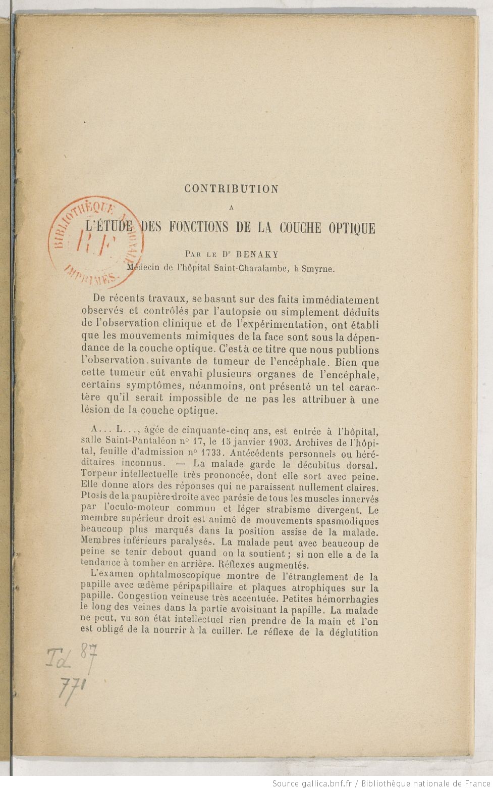 Catalogue Rouge - Contribution à l'étude des fonctions de la couche ...