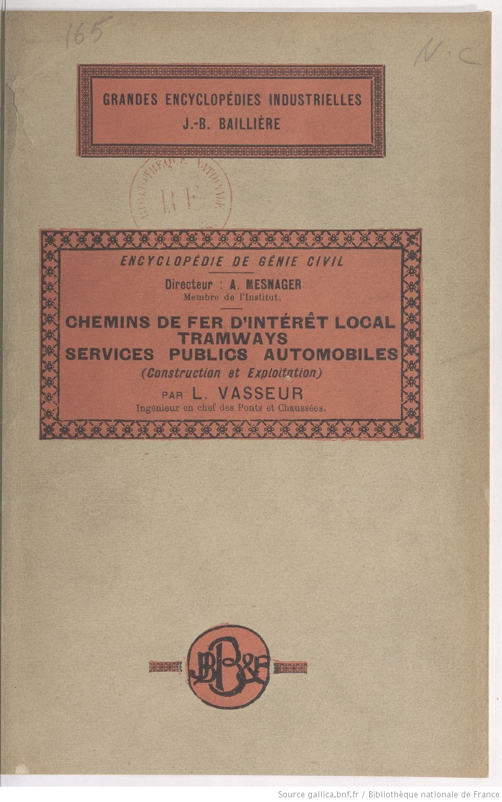 Catalogue Rouge - Les chemins de fer d'intérêt local, tramways et ...