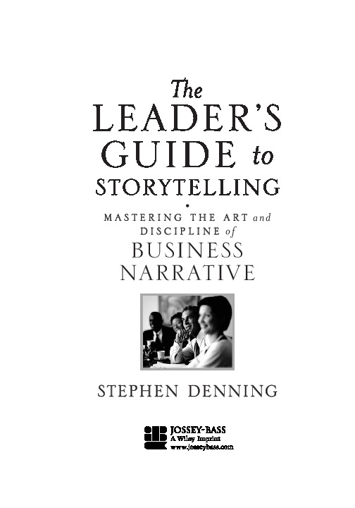 Catalogue Rouge - The Leader's Guide to Storytelling: Mastering the Art ...